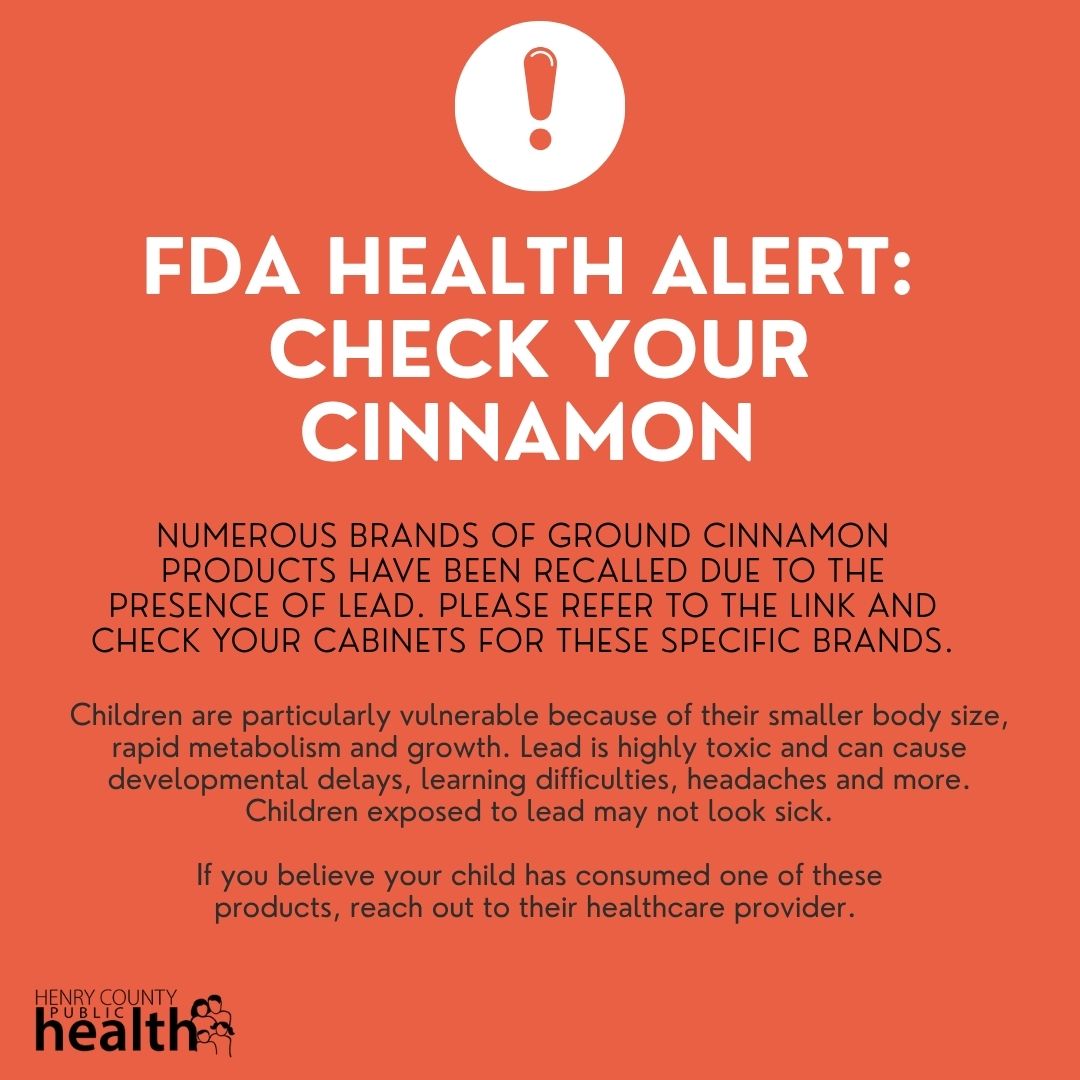 Cinnamon Recall – Healthy Henry County